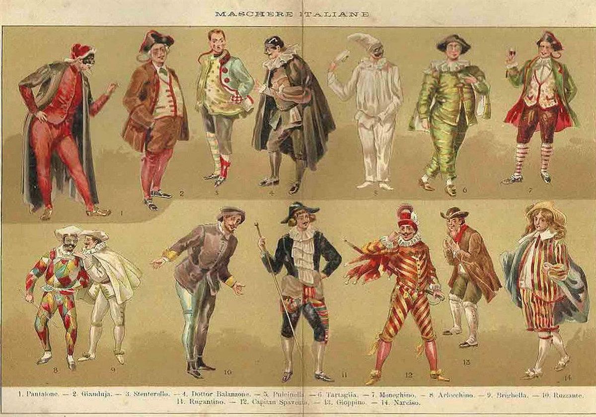 Commedia dell’Arte: Masken, Figuren & Bedeutung